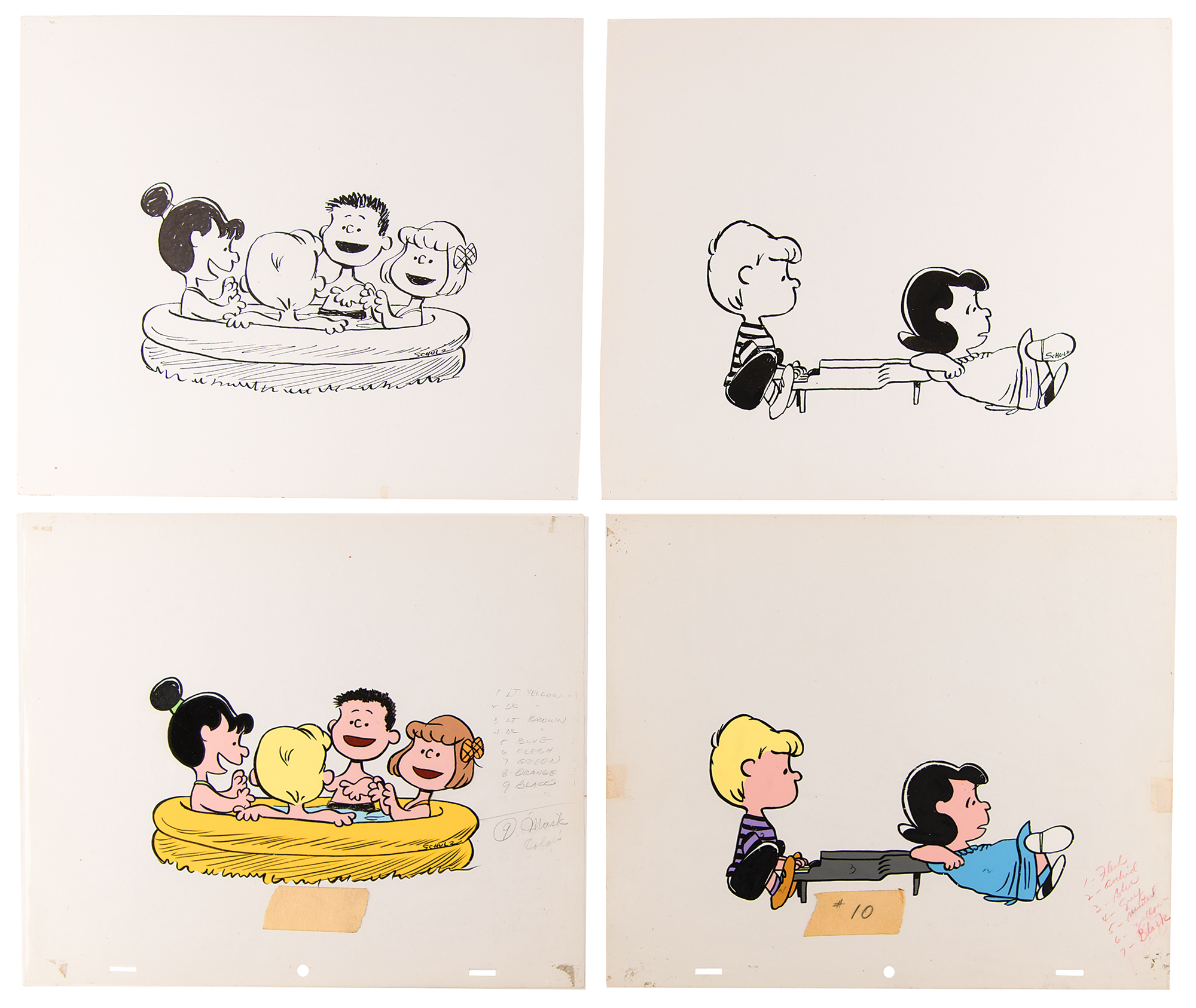 Charles Schulz (13) Original 'Peanuts' Drawings for