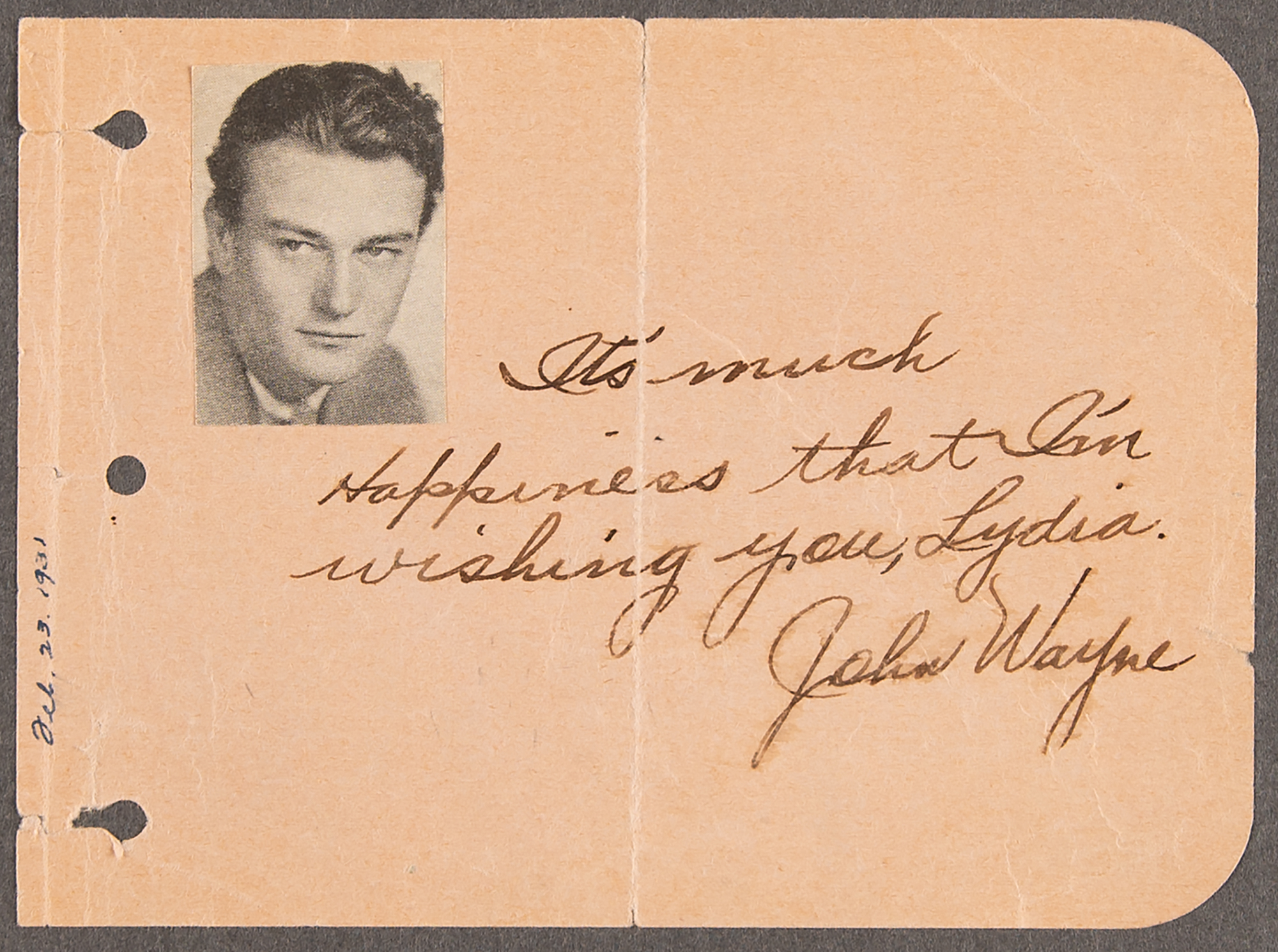 John Wayne Signature | RR Auction