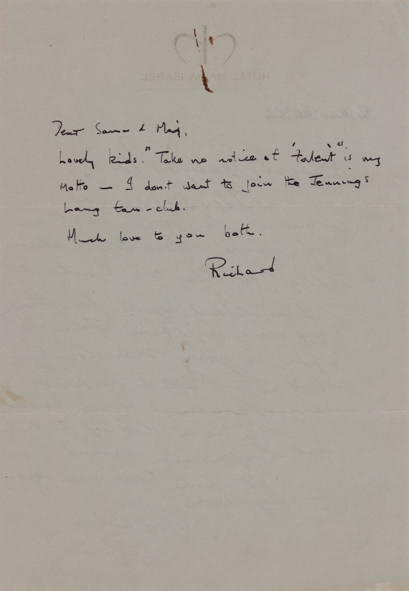 Elizabeth Taylor and Richard Burton (2) Autograph Letters Signed to