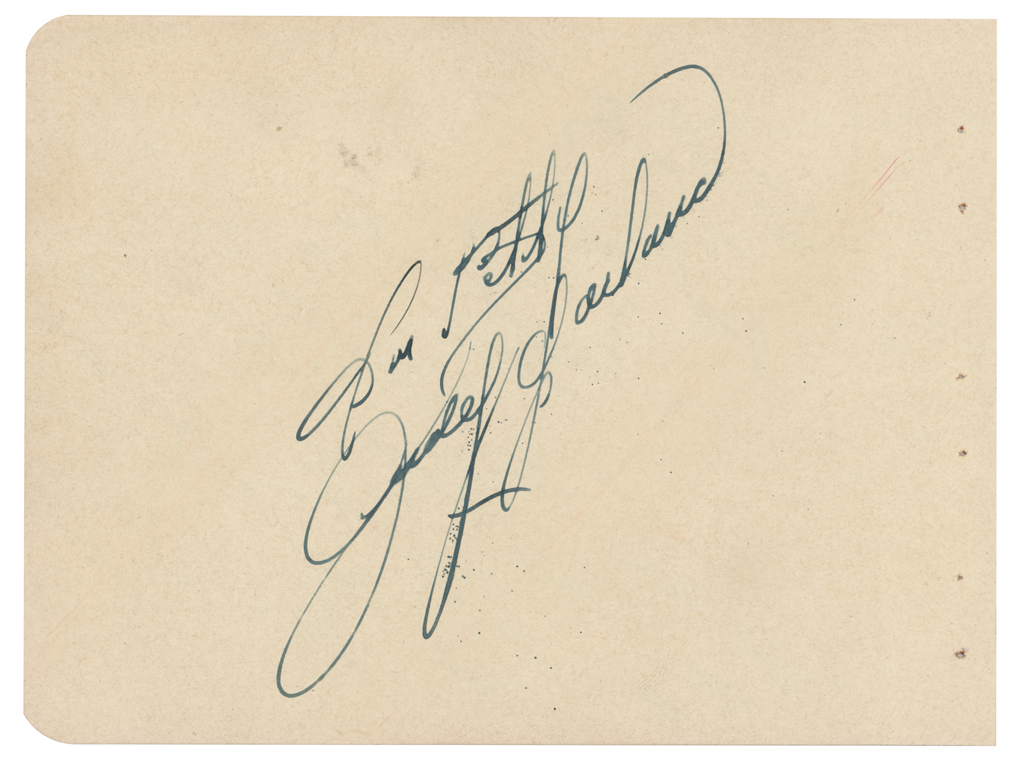 Judy Garland Signature | RR Auction