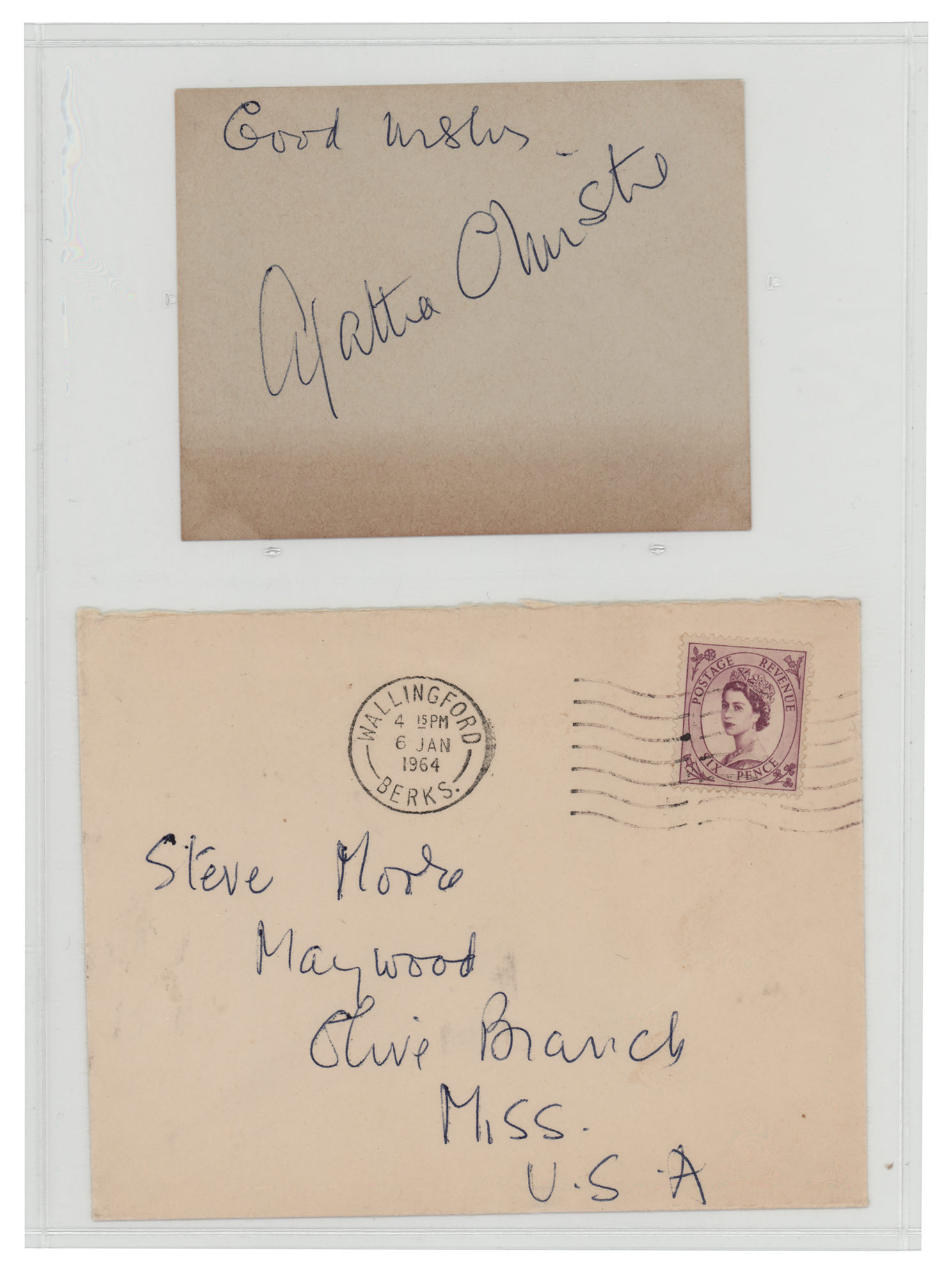 Agatha Christie Signature | RR Auction