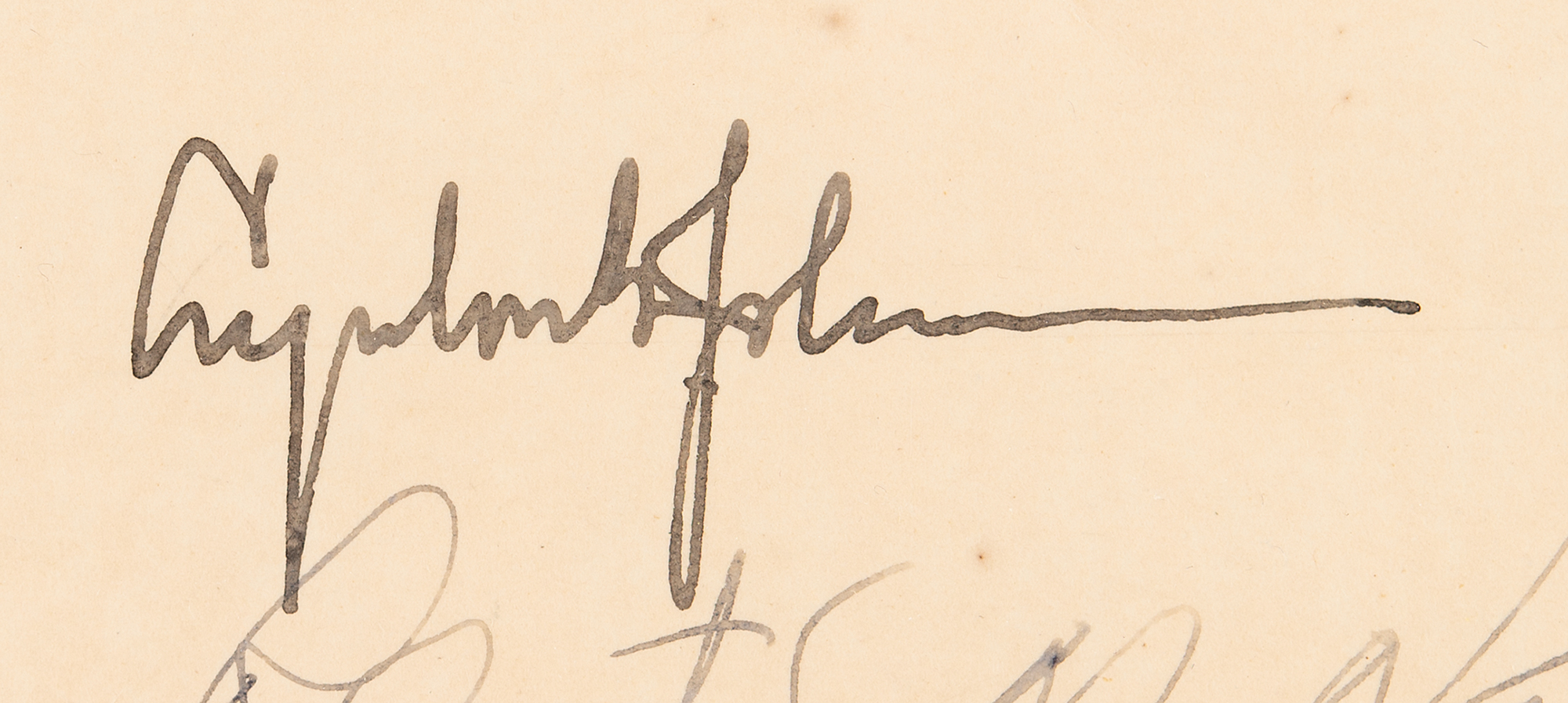 Lyndon B. Johnson Document Signed as President, Appointing Gen. Earle
