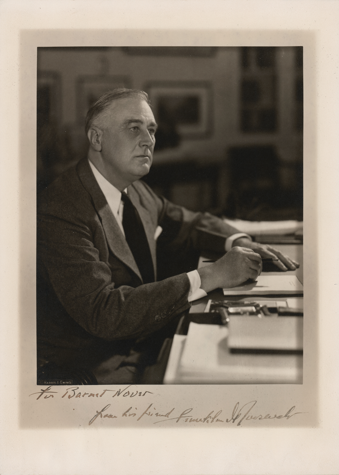 Franklin D. Roosevelt Signed Photograph by Harris & Ewing | RR