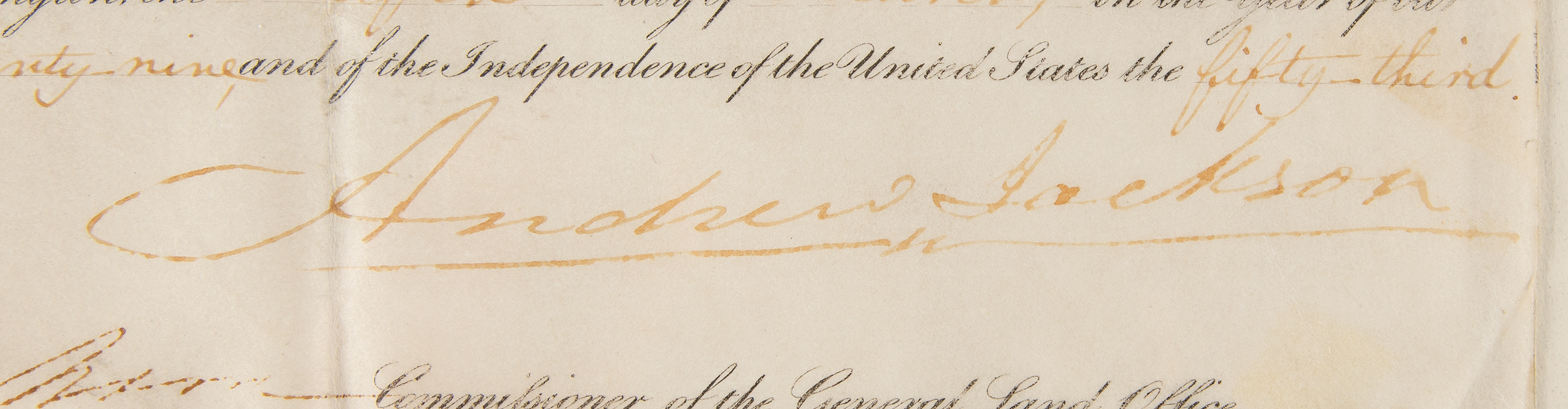 Andrew Jackson Document Signed as President | RR Auction