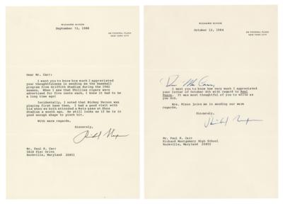 Richard Nixon (2) Typed Letters Signed | RR Auction