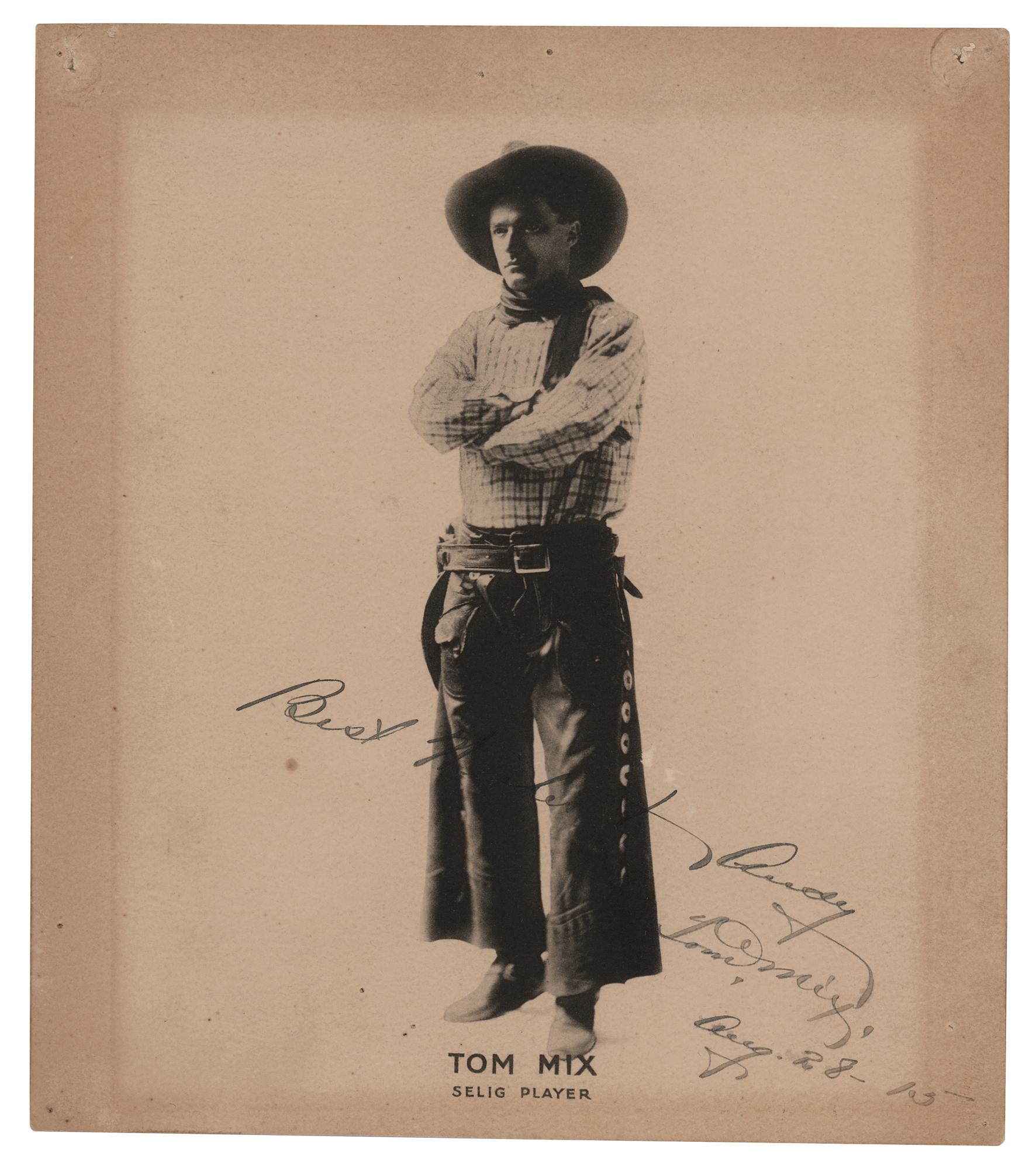 Tom Mix Signed Photograph | RR Auction