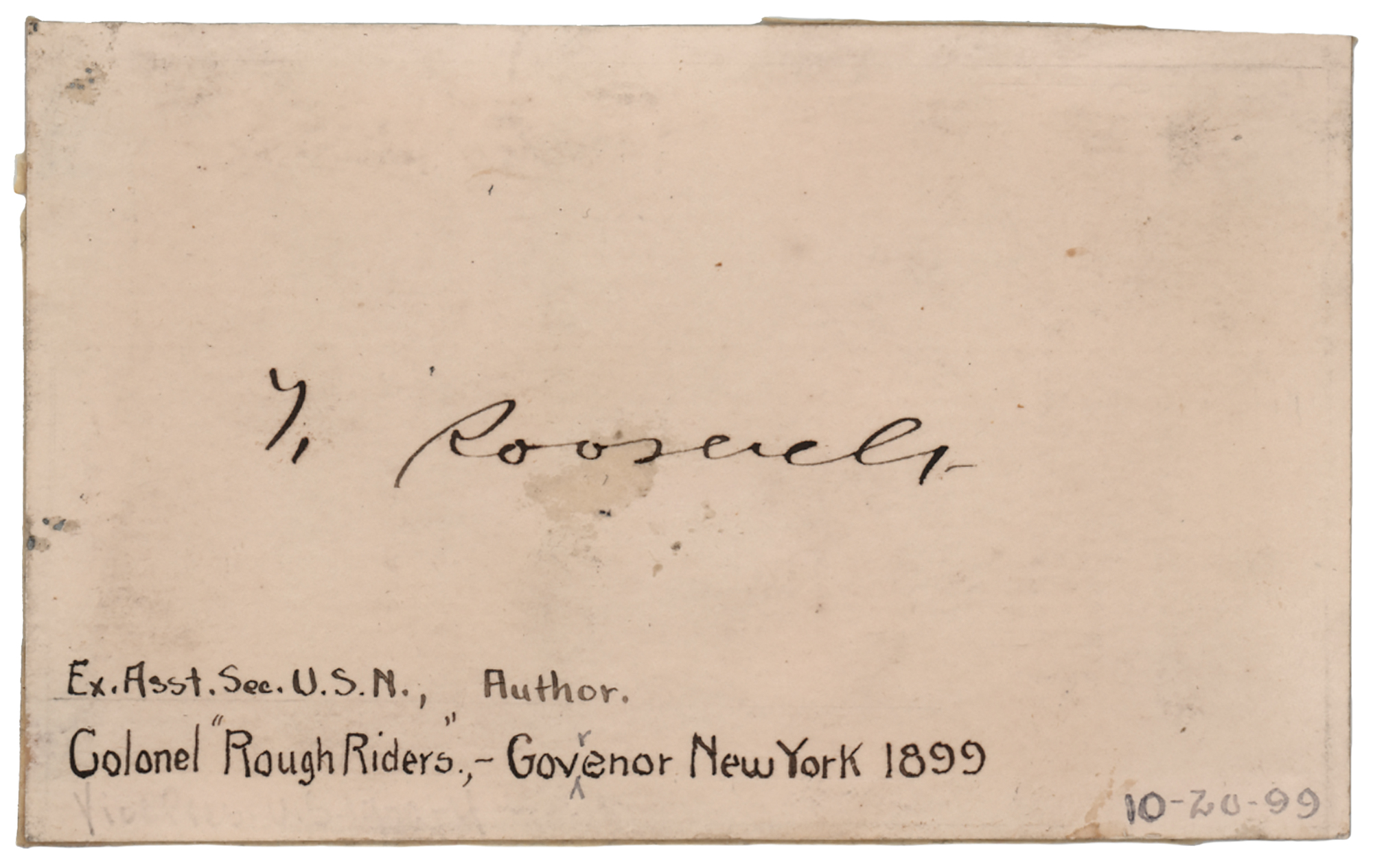 Theodore Roosevelt Signature | RR Auction