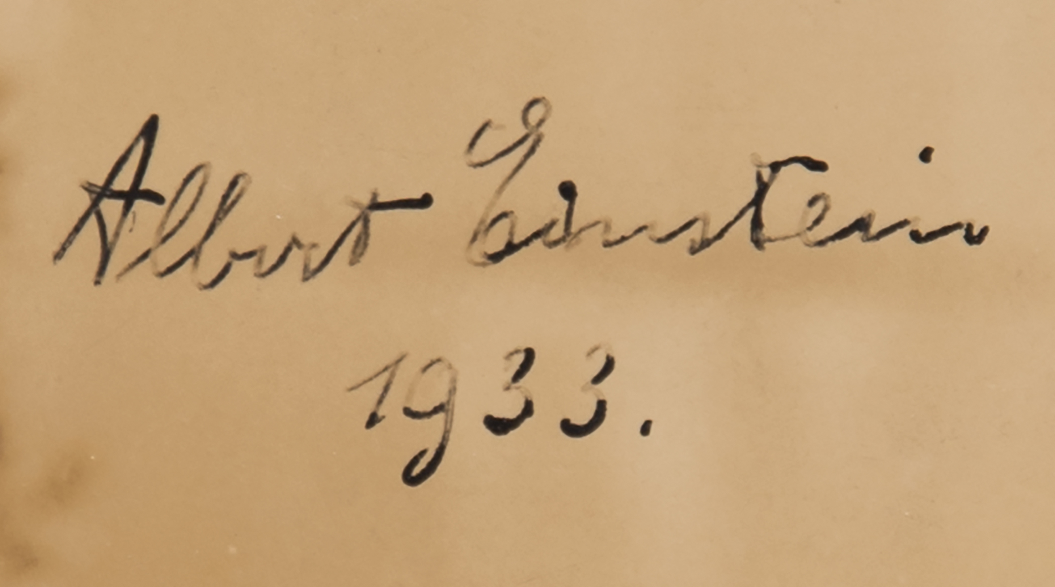 Albert Einstein Signed 'Type I' Photograph, Pictured During His First