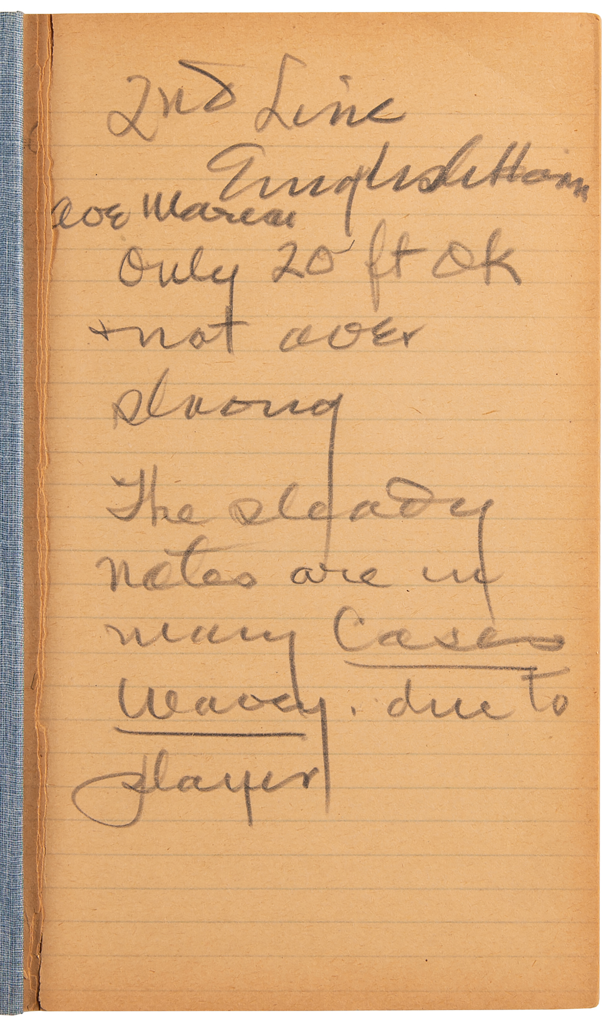 Thomas Edison's Handwritten "Musical Instruments No. 3"