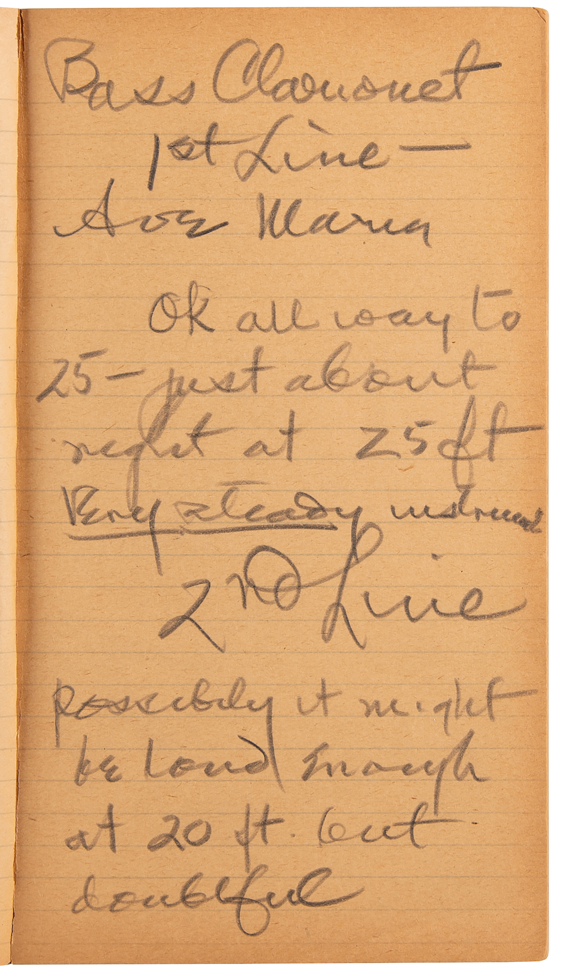 Thomas Edison's Handwritten "Musical Instruments No. 3"