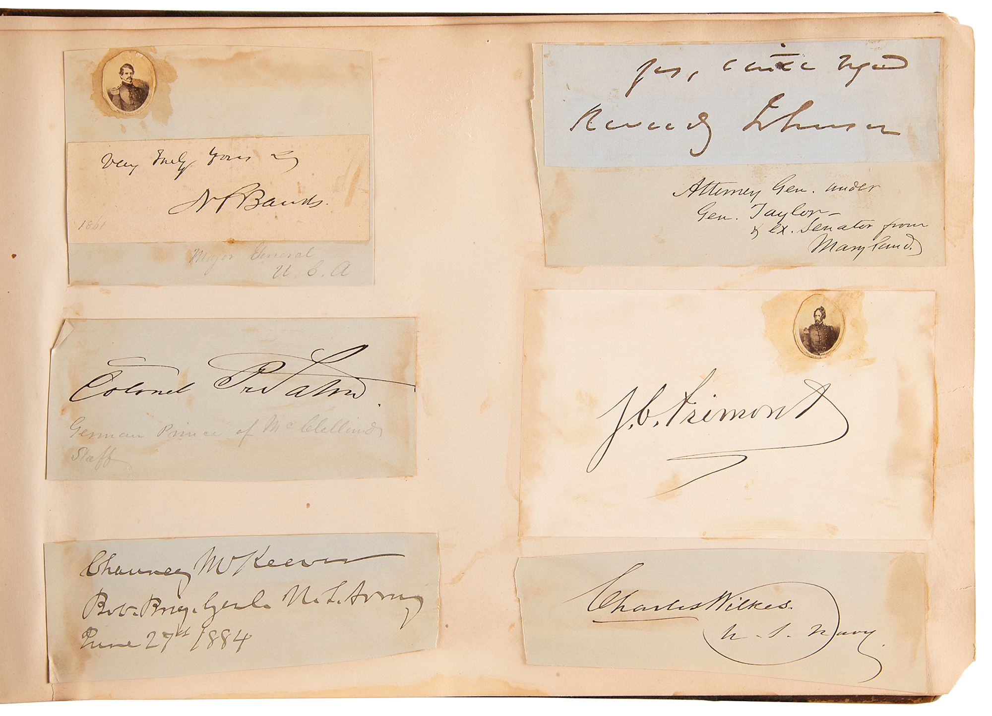 19th Century Notables Autograph Collection (250+ Signatures) with Six