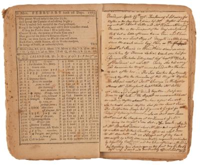 Theodore Foster's (6) Historic Revolution-Era Almanacs with Secret