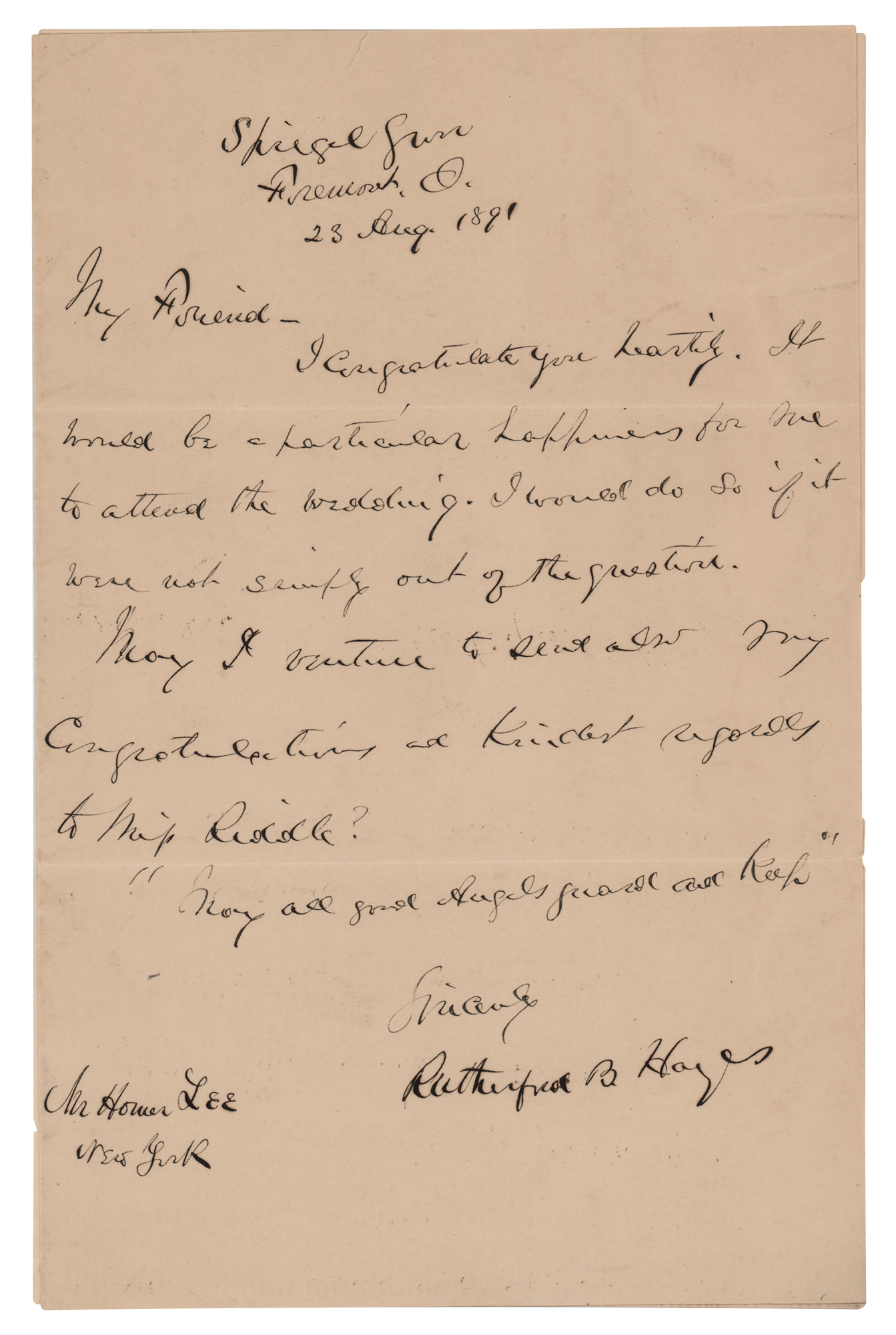 Rutherford B. Hayes Autograph Letter Signed | RR Auction
