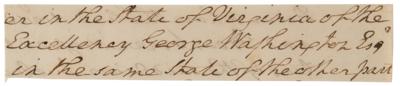 George Washington Signature - Rare Full Signature | RR Auction