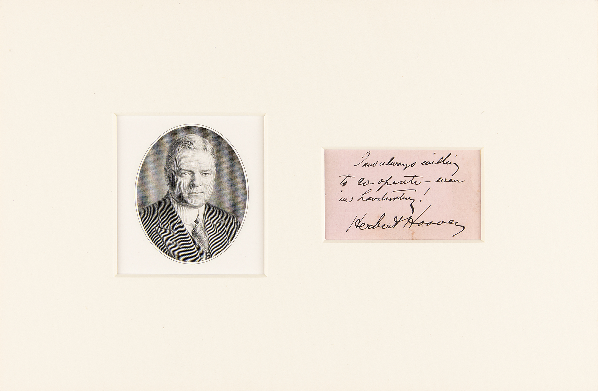 Herbert Hoover Signature and Typed Letter Signed | RR Auction