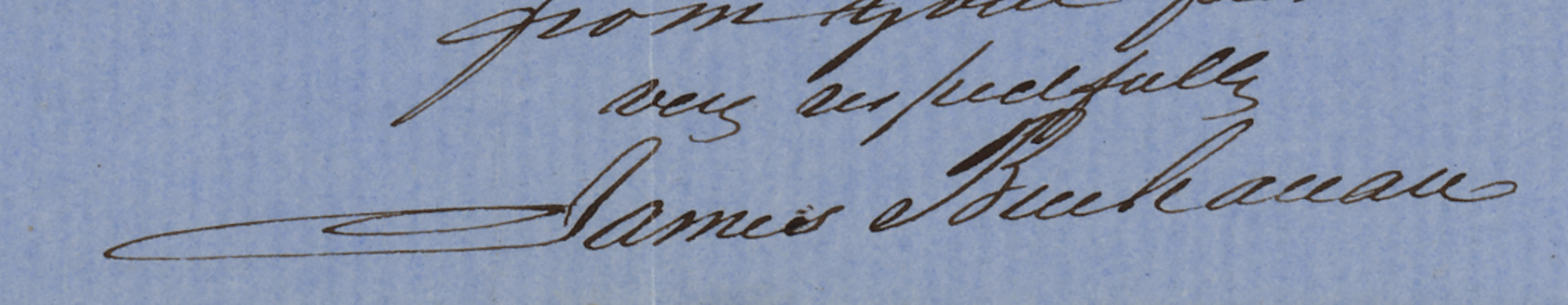 James Buchanan Autograph Letter Signed on Franklin Pierce: "I