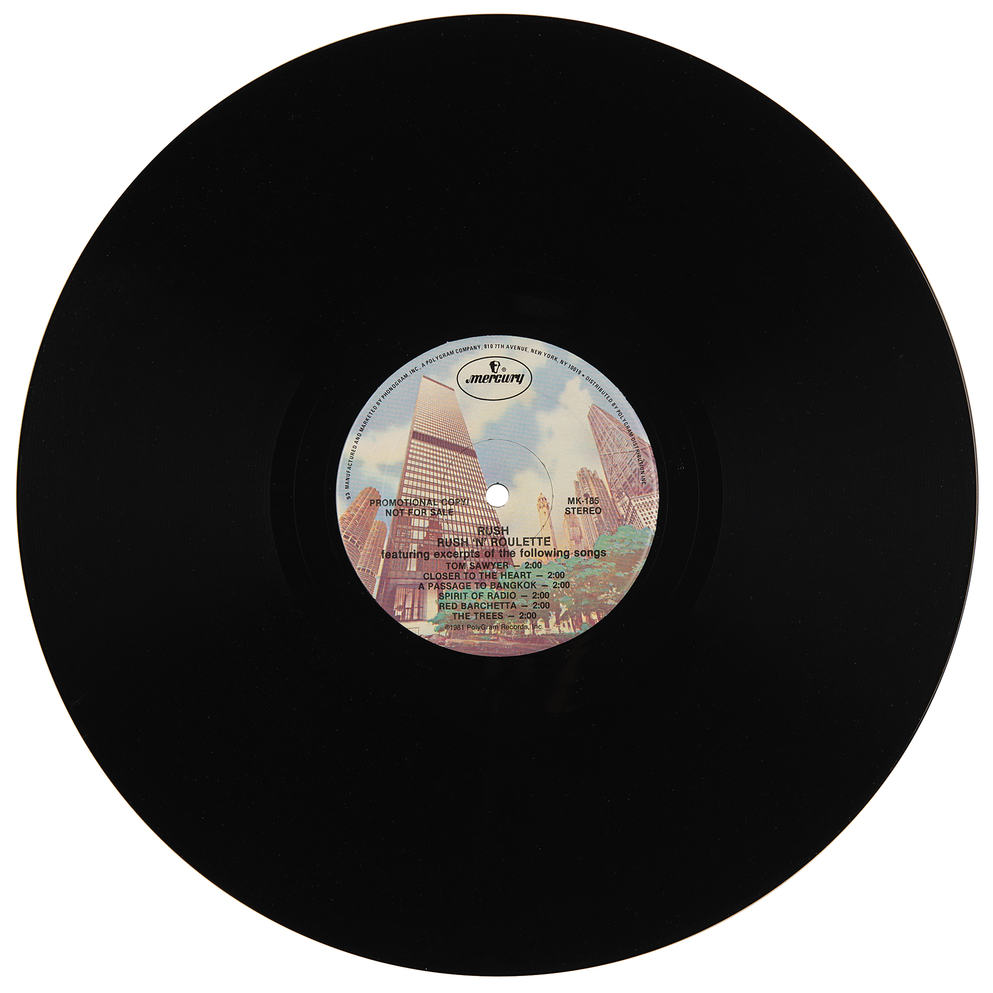 Rush Signed Ltd. Edition Album - Rush 'N' Roulette (Promotional) | RR