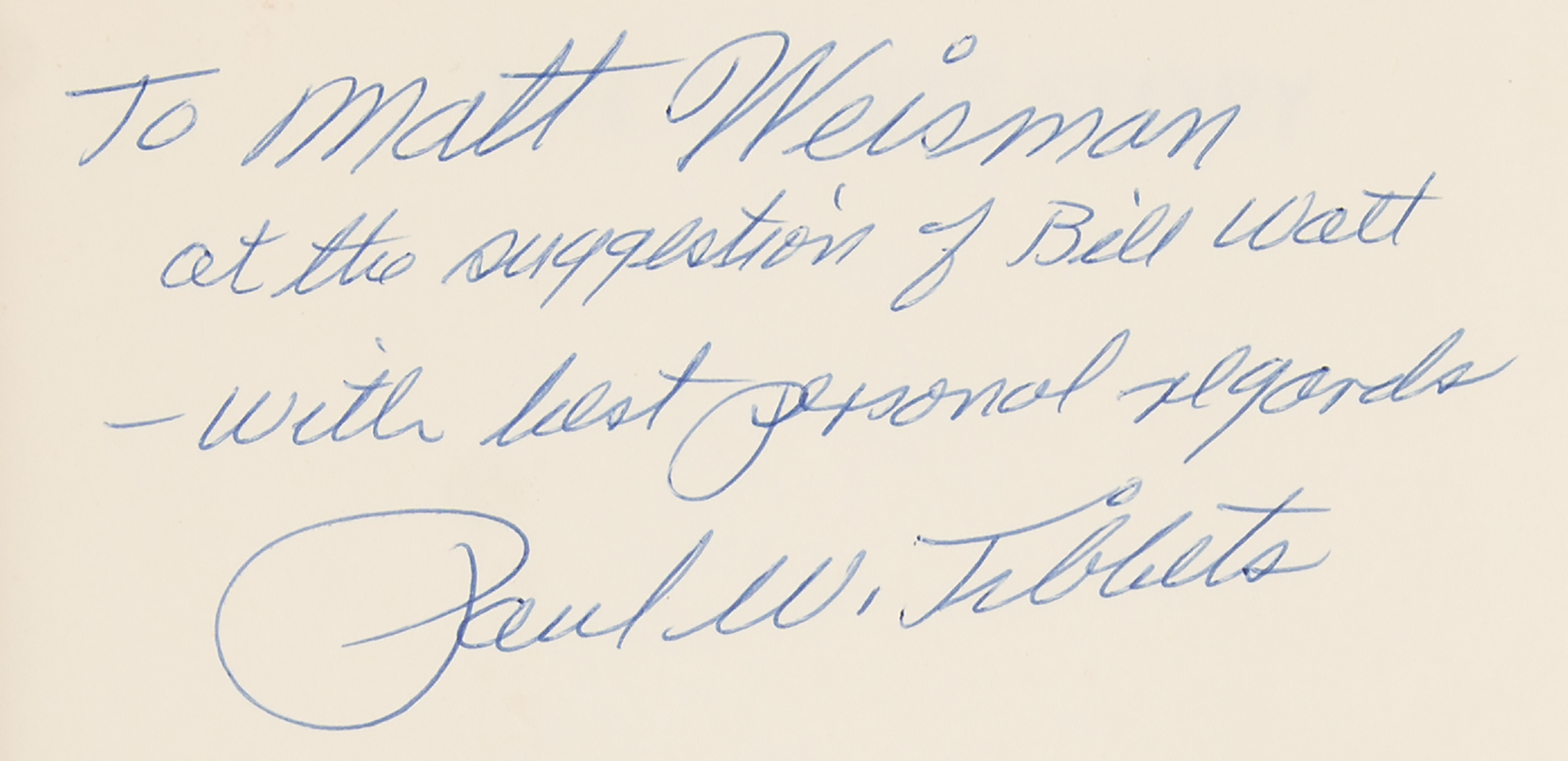 Enola Gay: Paul Tibbets Signed Book - The Tibbets Story | RR Auction