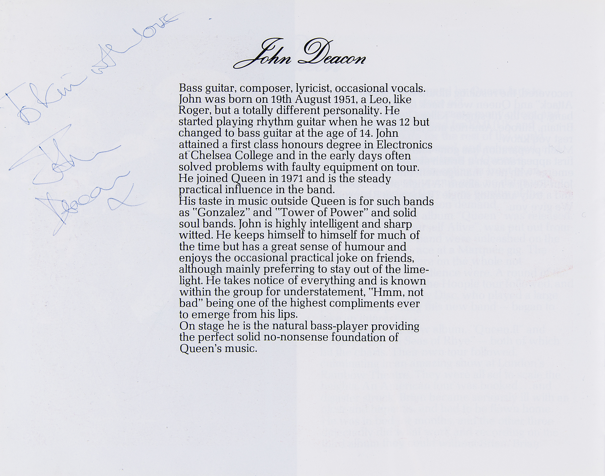 Queen Signed Program: 'A Night at the Opera' | RR Auction