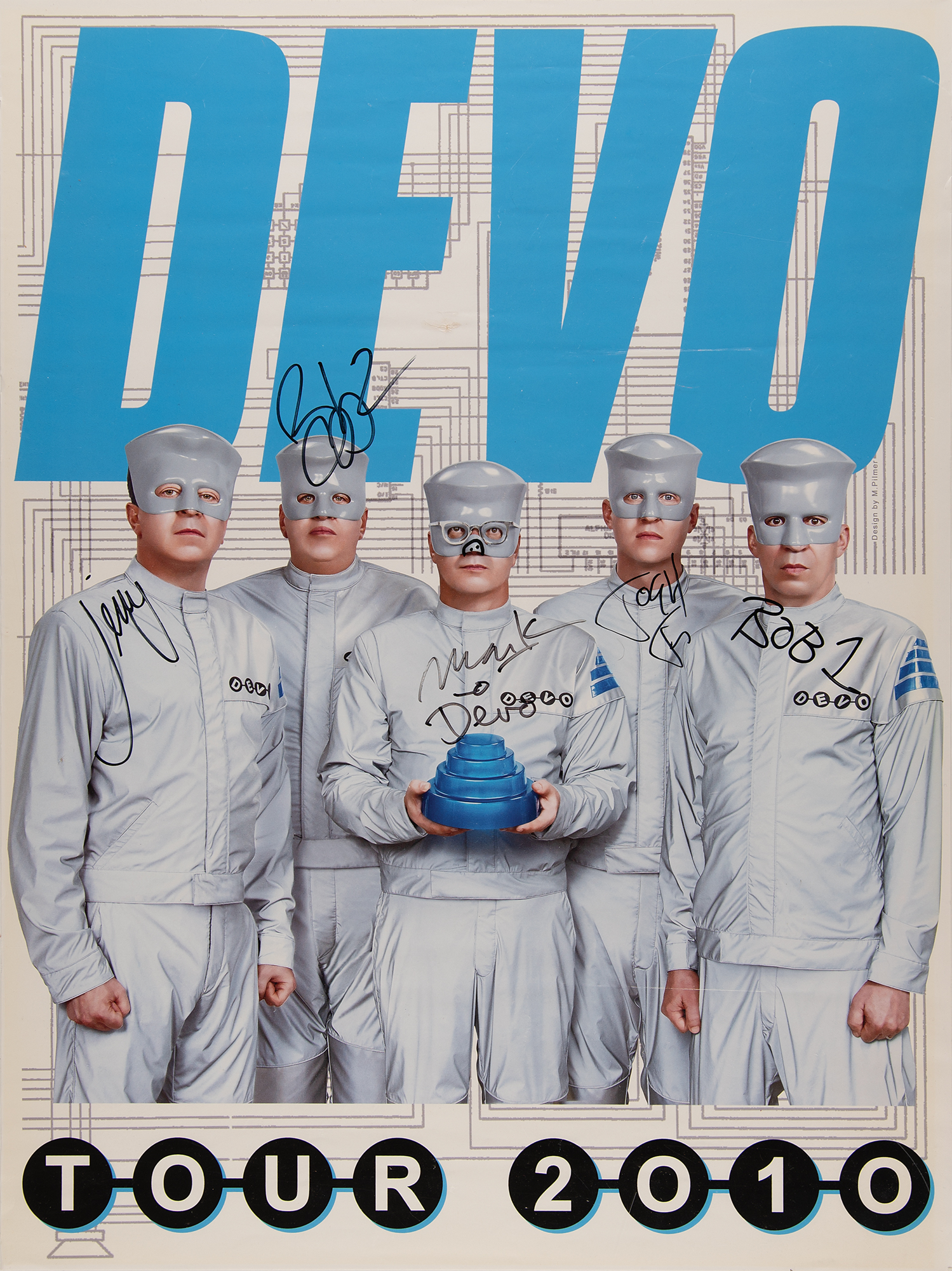 Devo Signed 'Tour 2010' Poster | RR Auction