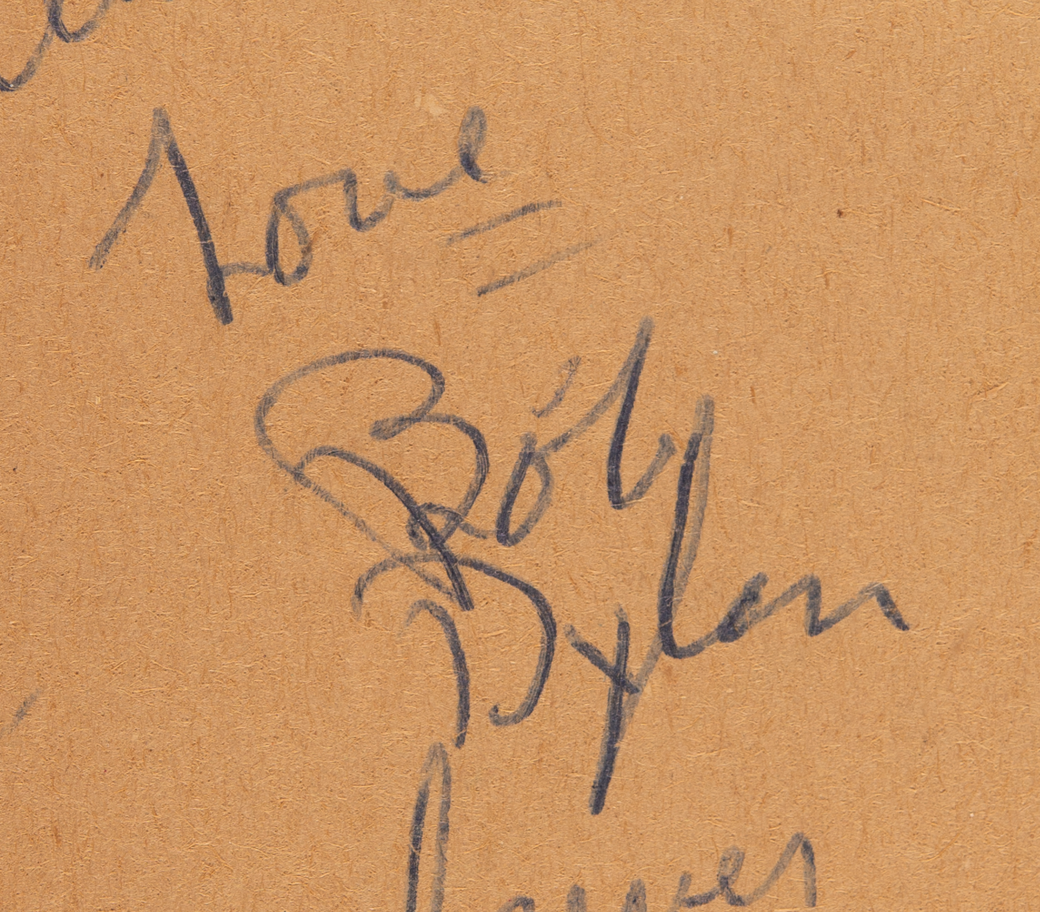 Bob Dylan Signed Coloring Book Page with Doodles - From the Collection