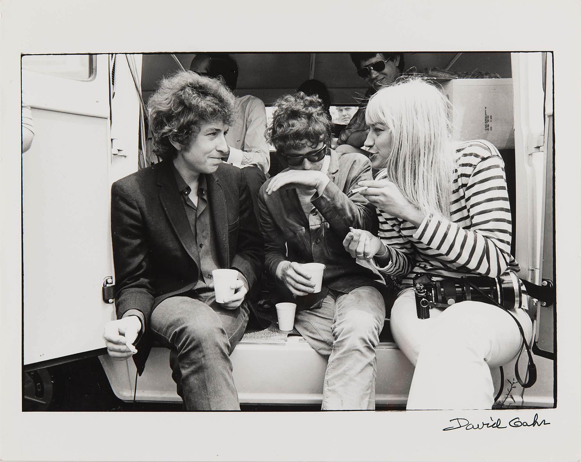 Bob Dylan, Mary Travers, and Donovan Original Photograph by David