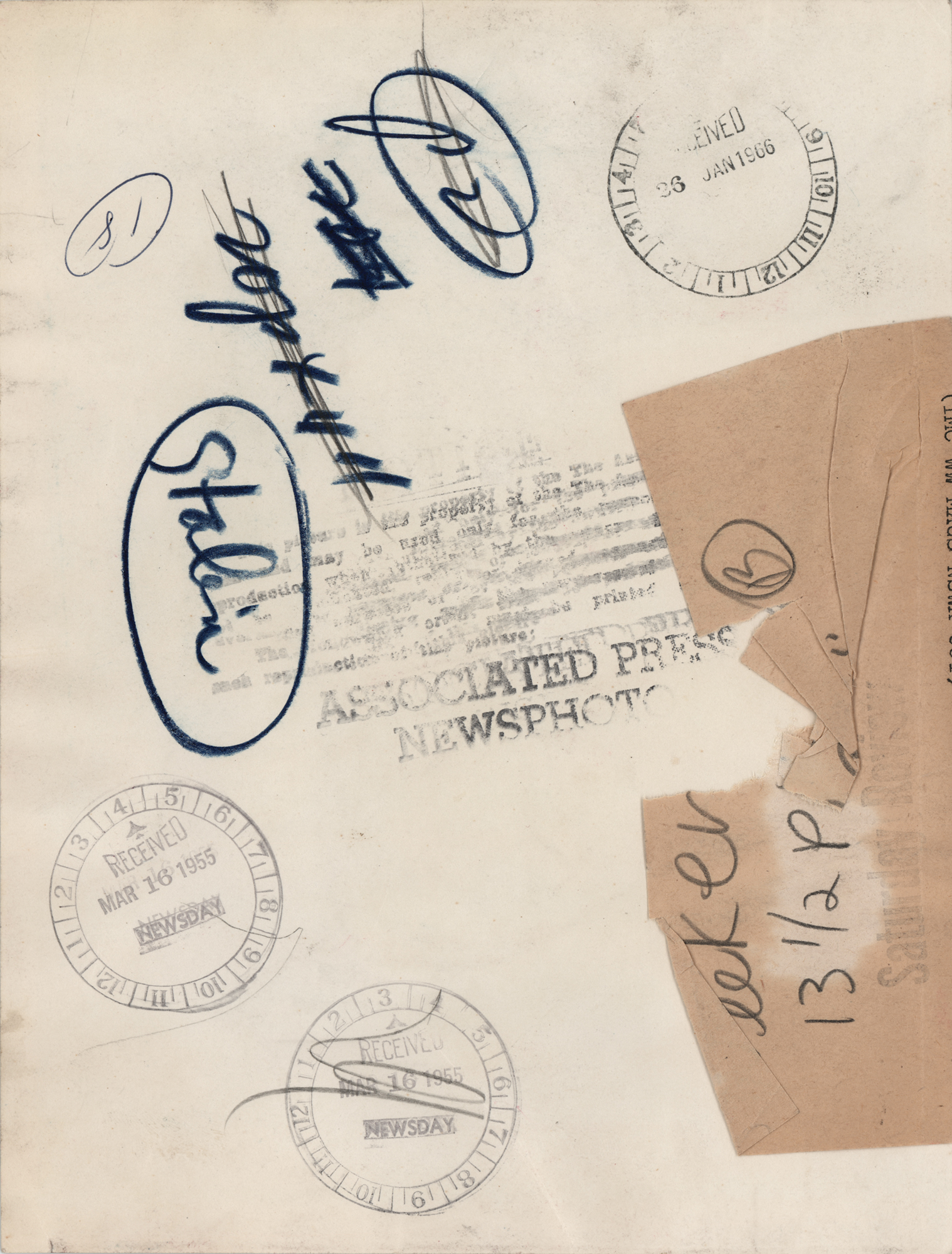 Joseph Stalin Original Wirephoto (1953) | RR Auction