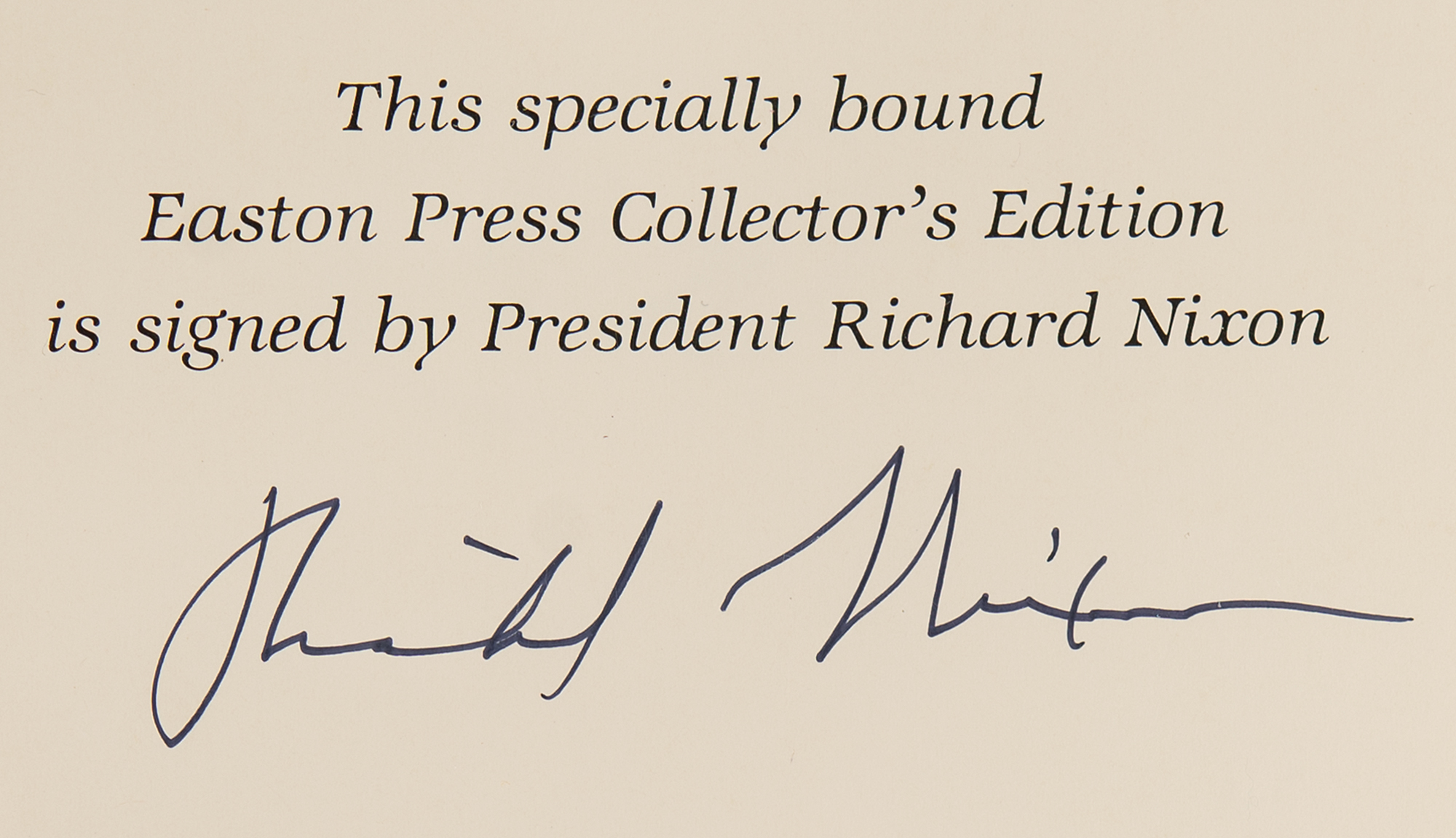 Richard Nixon Signed Book - The Memoirs of Richard Nixon | RR Auction