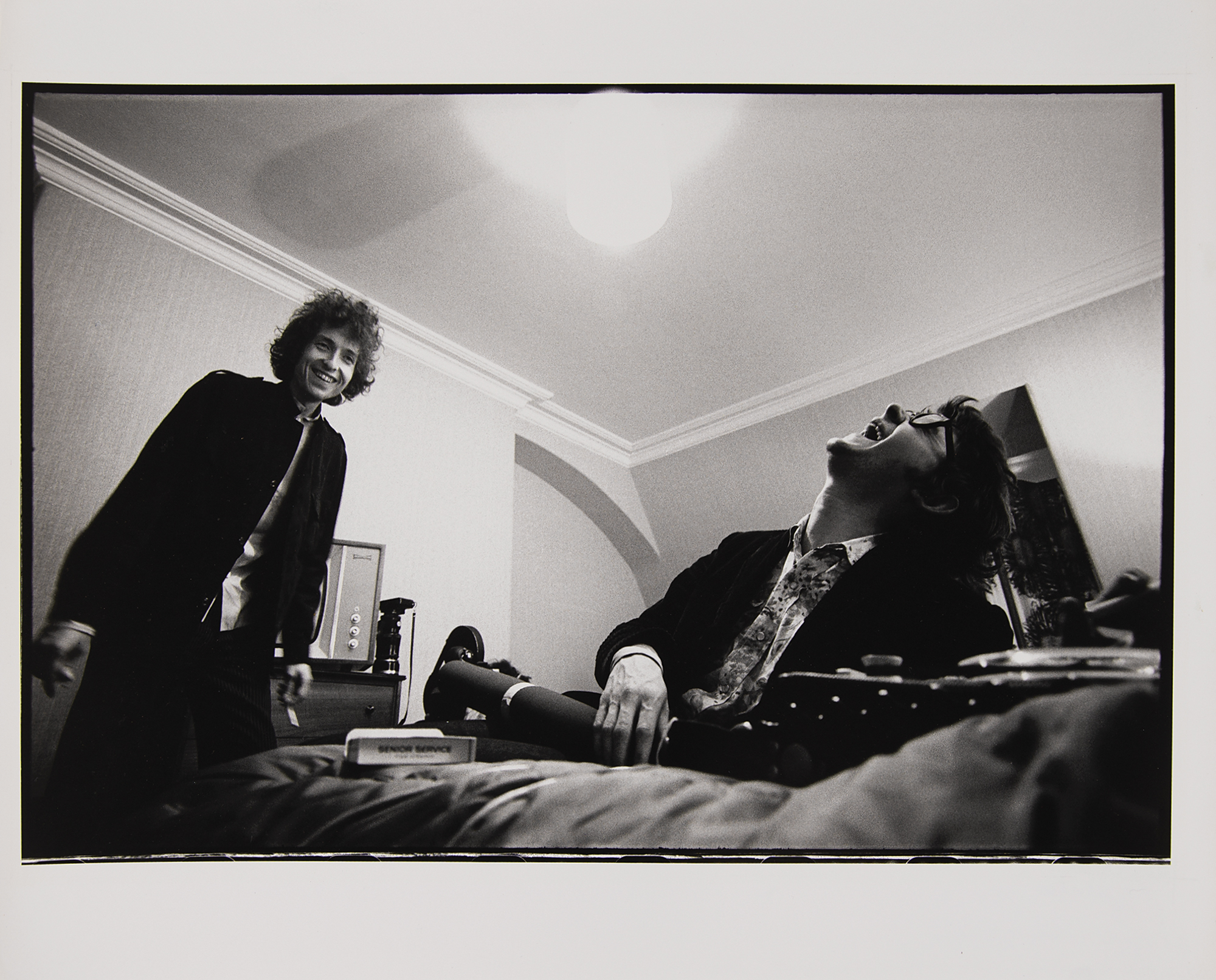 Bob Dylan and Bob Neuwirth Oversized Original Photograph by Barry