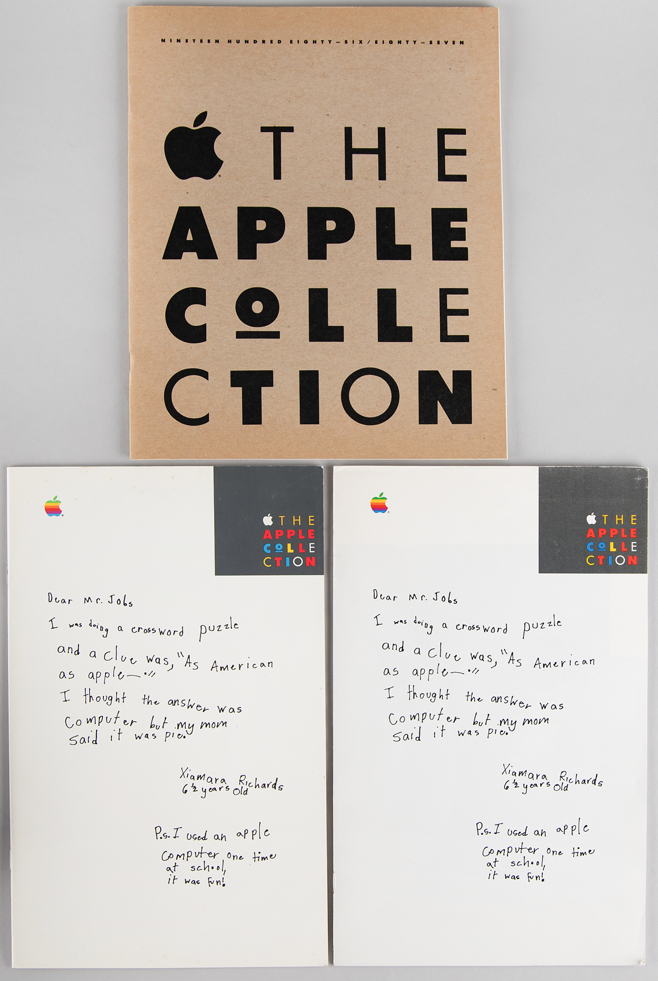 Apple Computer 'The Apple Collection' (3) Catalogs and (4) Gifts