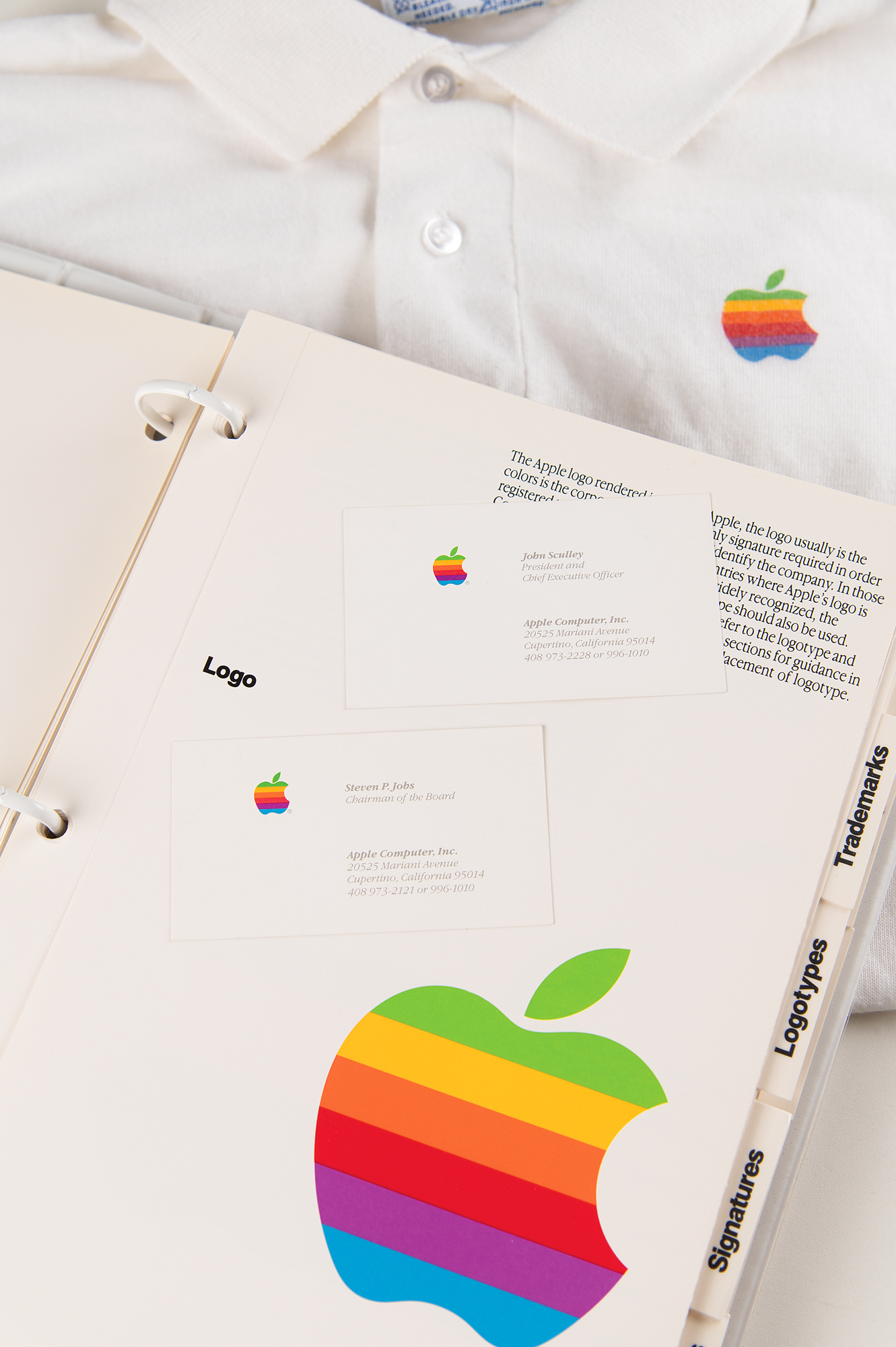 Steve Jobs and John Sculley 'Print Sample' Apple Business Cards and