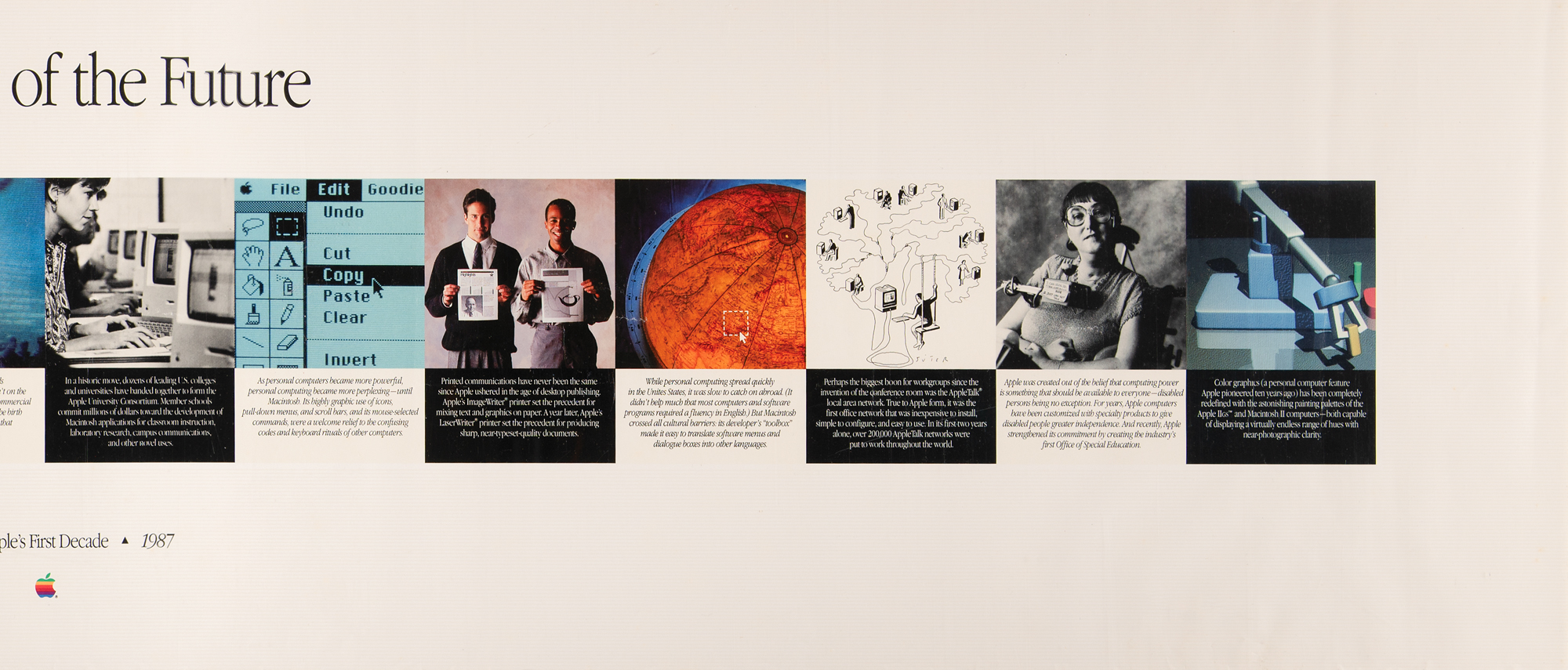 AppleWorld Conference 1987 'A History of the Future' Poster - From the