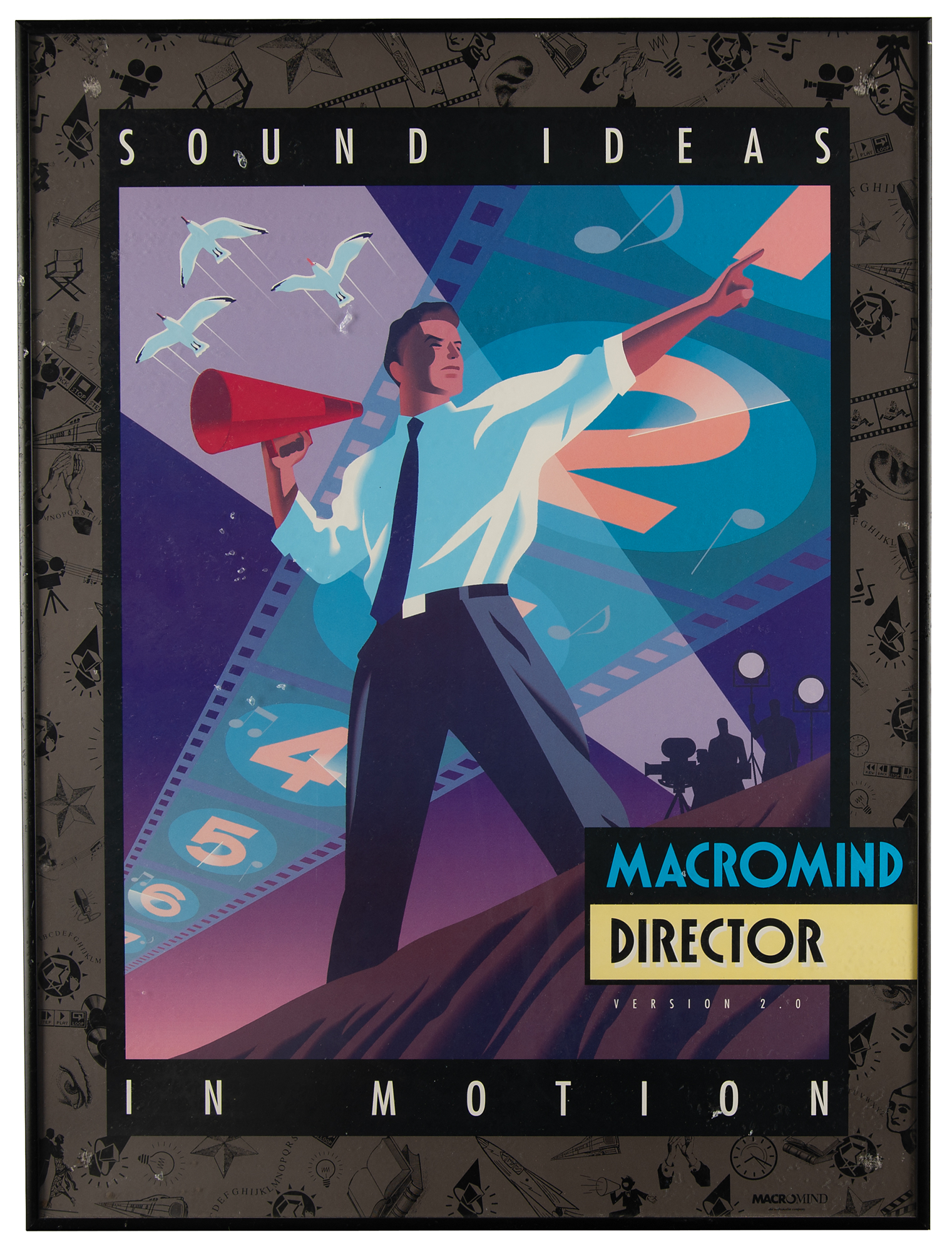 Macromind Director Version 2.0 Poster (1989) - From the Collection of