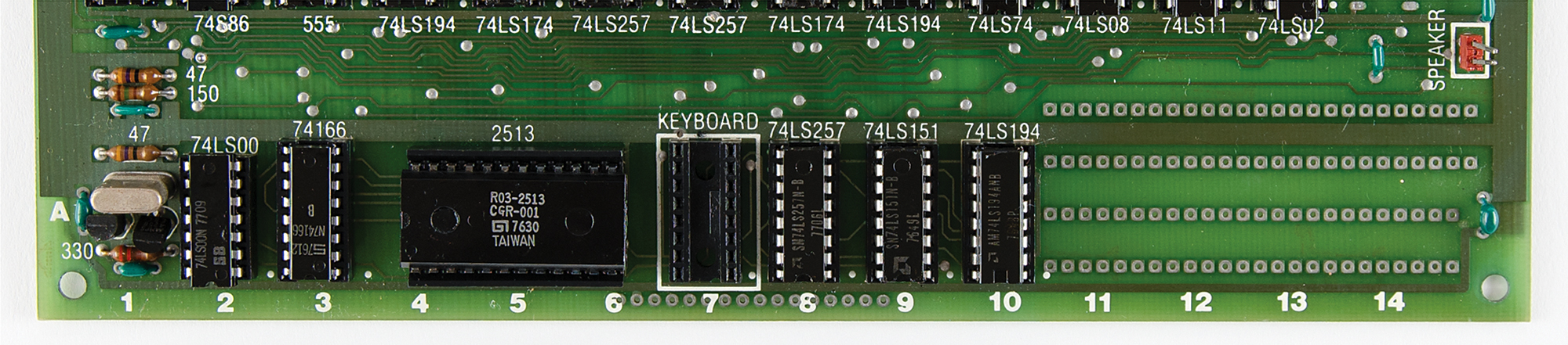 Apple II Rev. 0 Logic Board (Low-Number #1-141) - Earliest to Come to