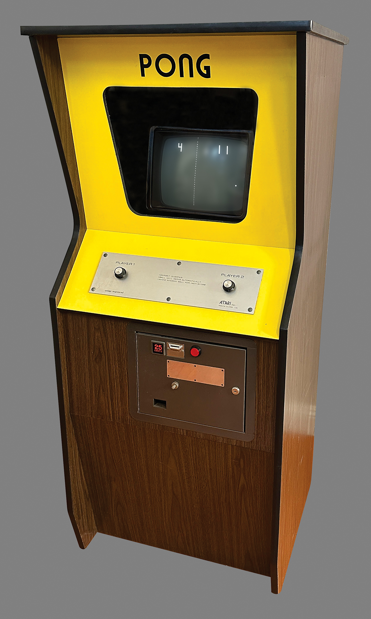 Atari: PONG Arcade Video Game (1972) - Fully Functional | RR Auction