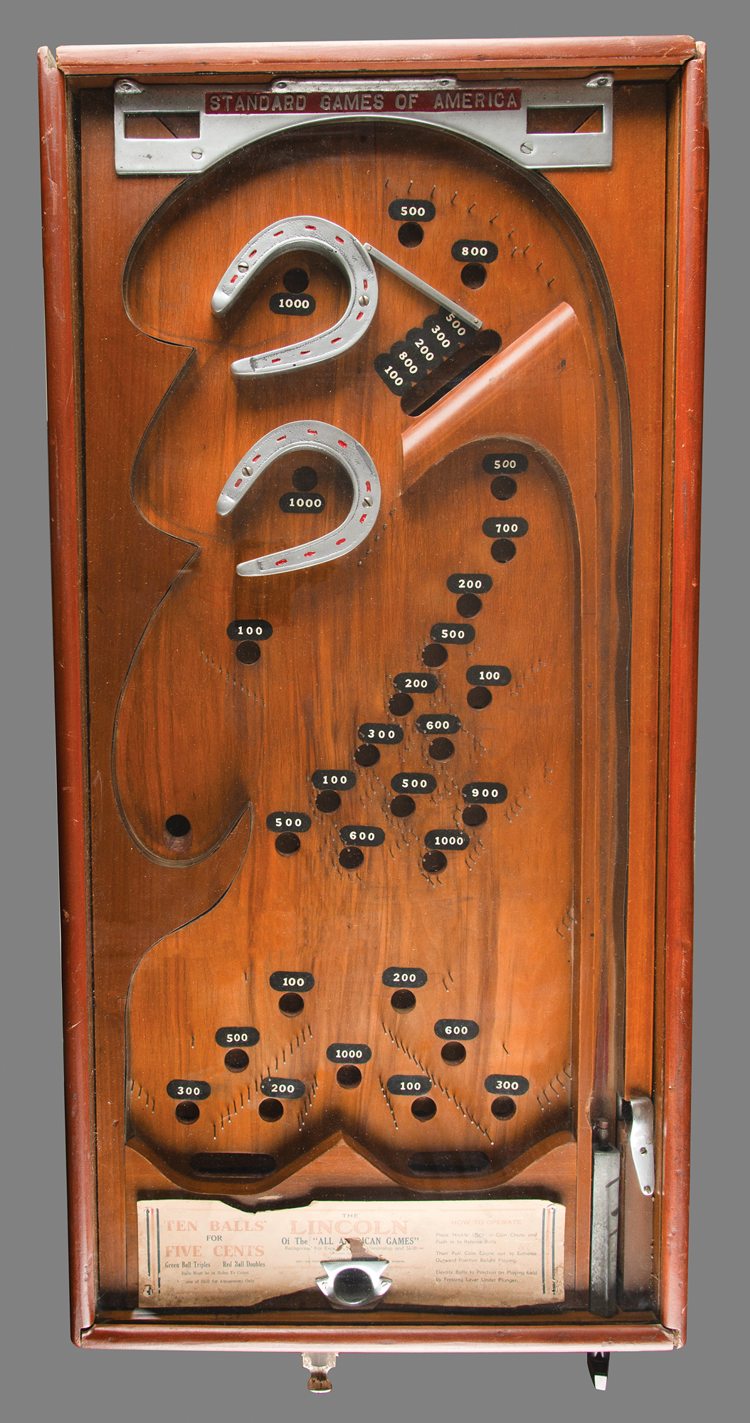 Lincoln Pinball Machine (Early 1930s) | RR Auction
