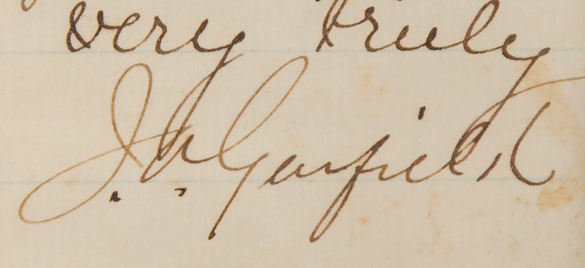 James A. Garfield and William McKinley (2) Letters Signed | RR Auction