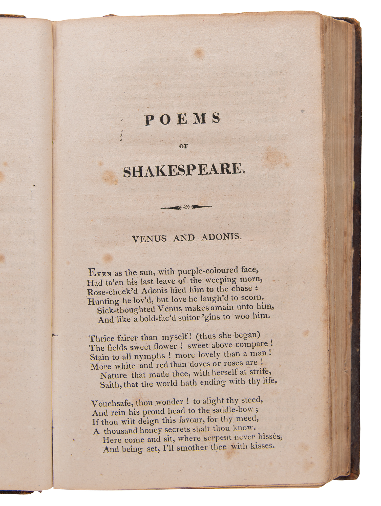 William Shakespeare: The Poems of Shakespeare (First American