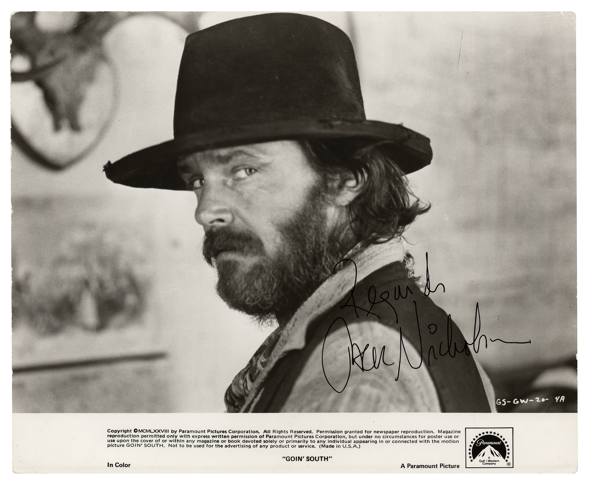 Jack Nicholson Signed Photograph | RR Auction