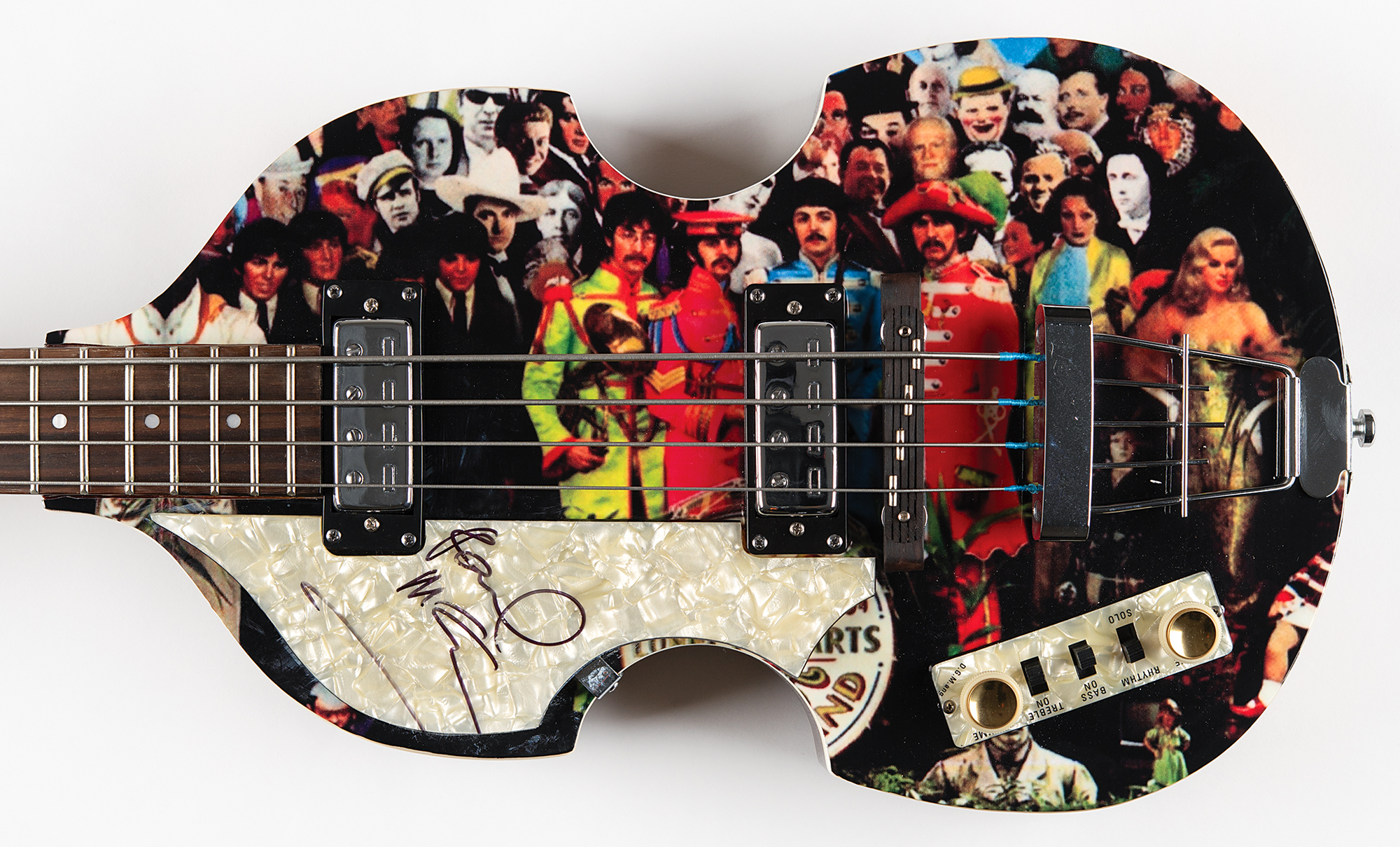 Beatles: Paul McCartney Signed Hofner 'Violin' Bass Guitar with Sgt.