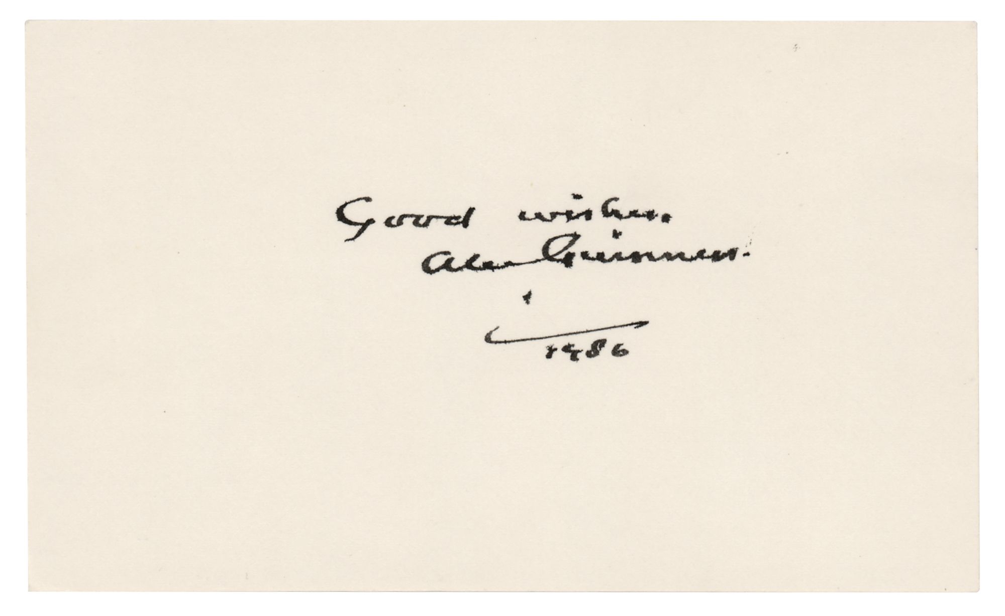 Star Wars: Alec Guinness Signature | RR Auction