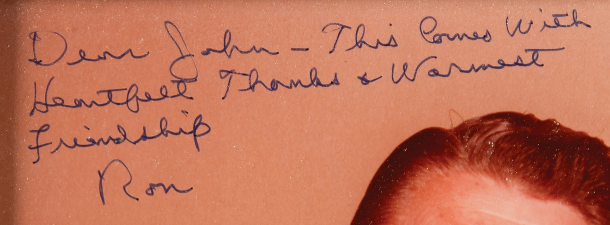 Ronald Reagan Oversized Signed Photograph to Gov. John B. Connally