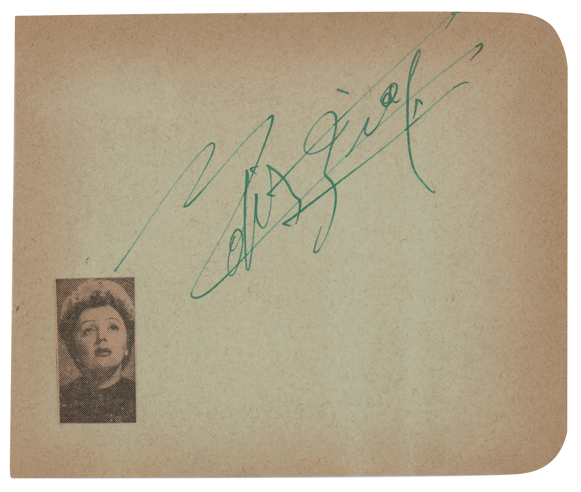 Edith Piaf Signature | RR Auction