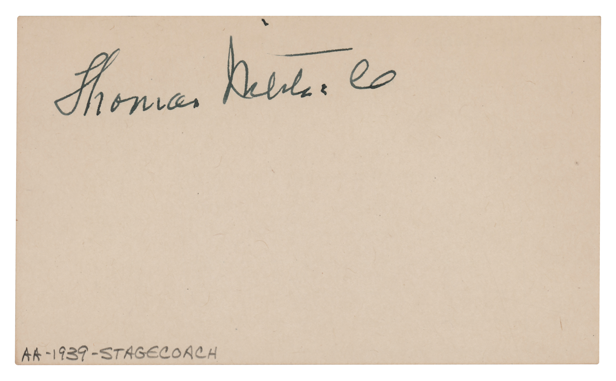 Thomas Mitchell Signature | RR Auction