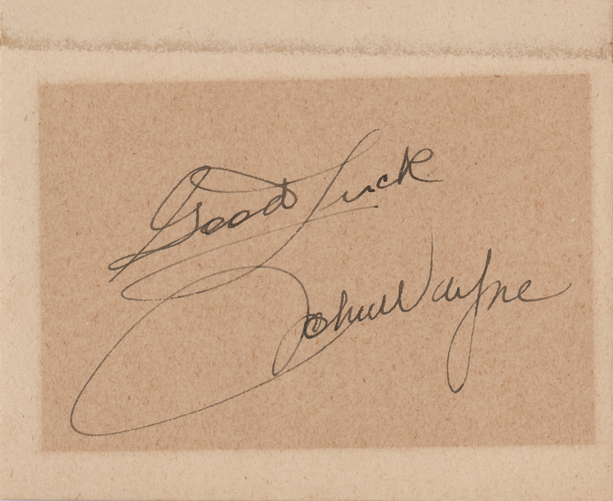 John Wayne Signature | RR Auction