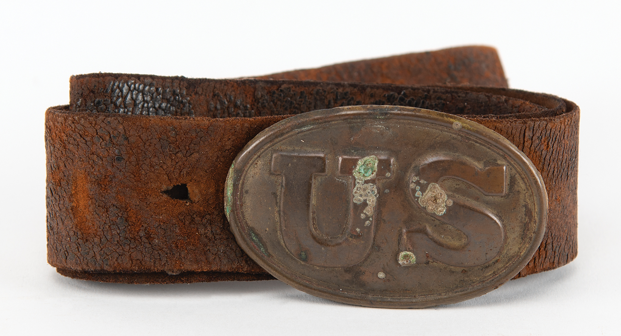 Civil War: Union Infantry Waist Belt and Buckle, Identified to 11th