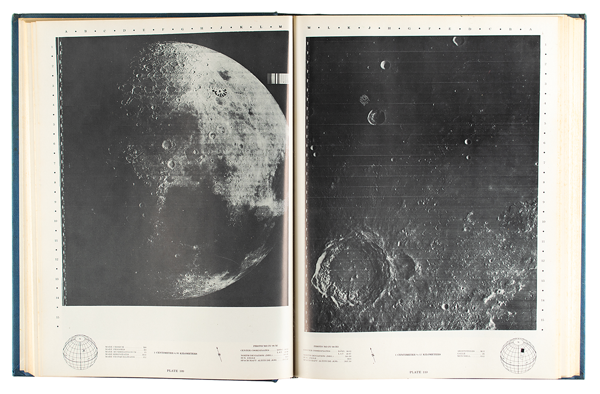 Lunar Orbiter Photographic Atlas of the Moon by Bowker and Hughes