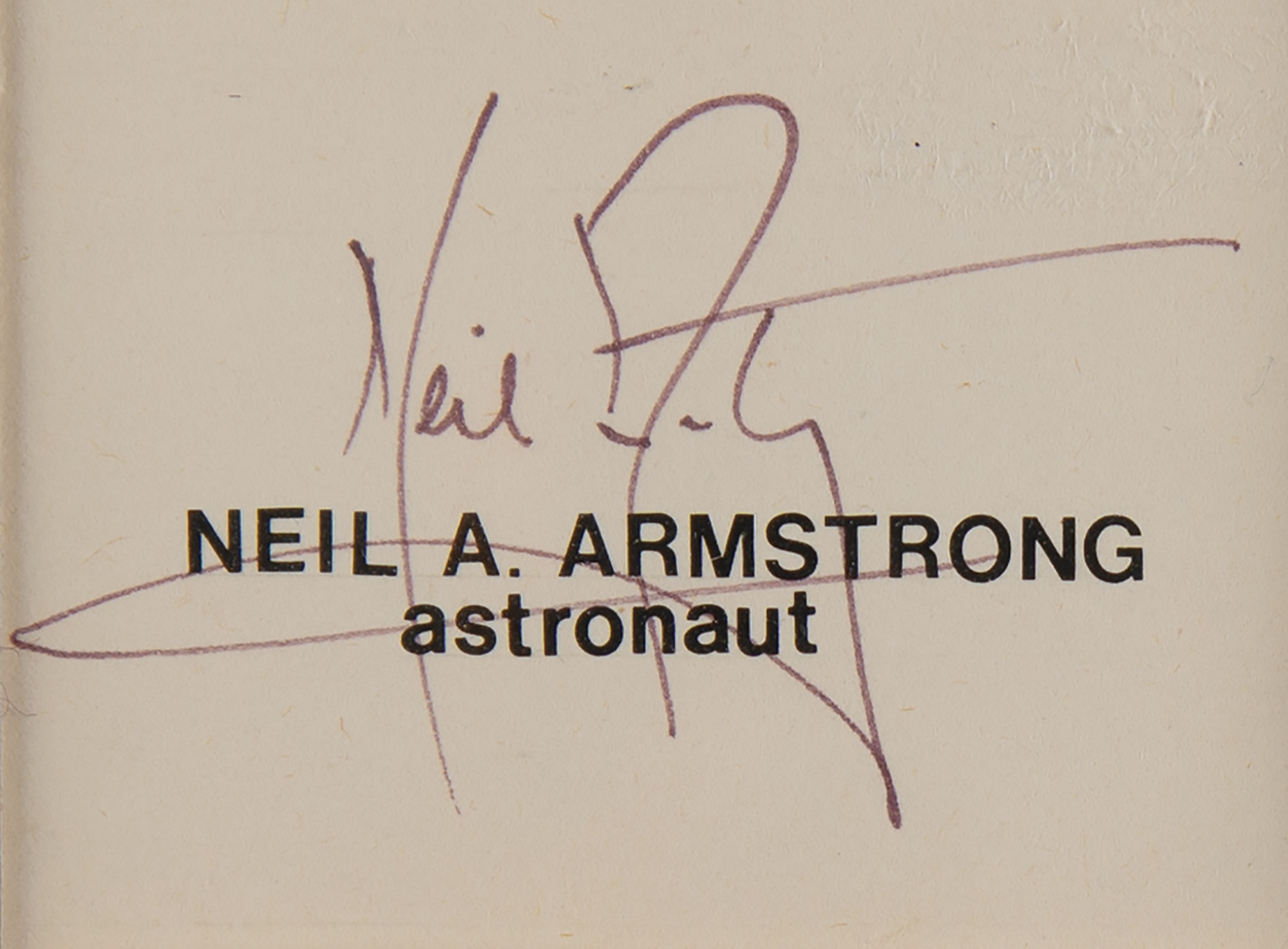Neil Armstrong Signature | RR Auction