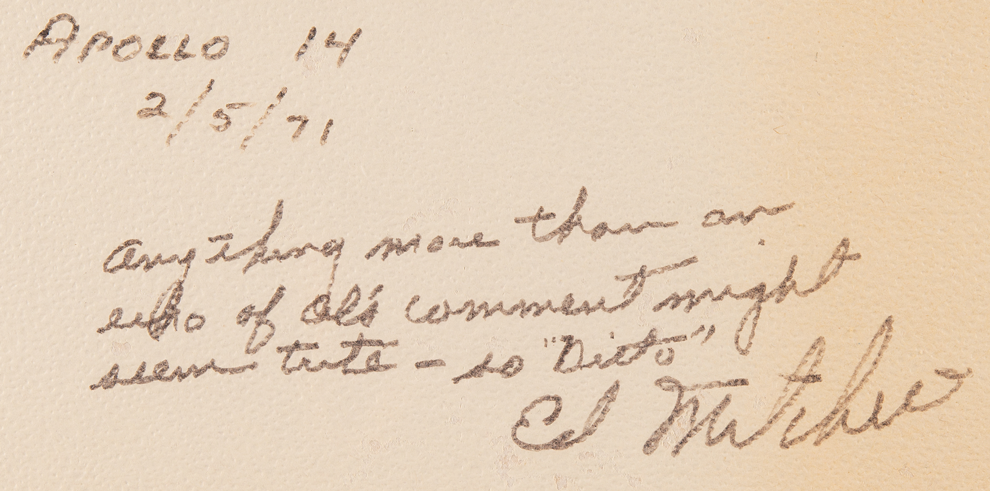 Alan Shepard and Edgar Mitchell Signed Oversized Photograph - From the