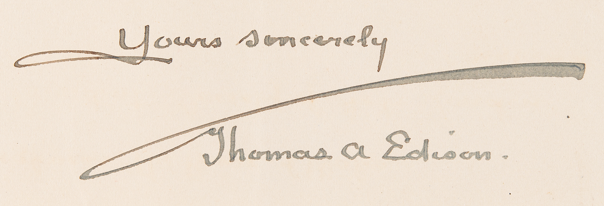 Thomas Edison Autograph Letter Signed to the Prince of Wales: "I